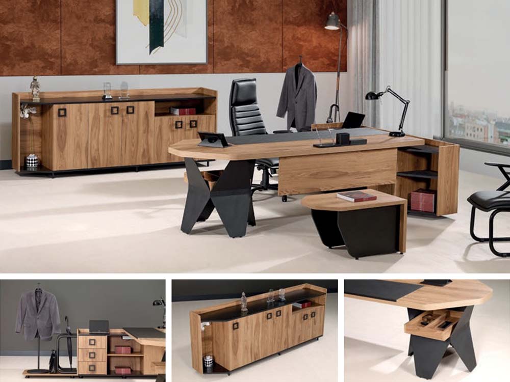 Vizyon Office Furniture - MESSI EXECUTIVE DESK SET